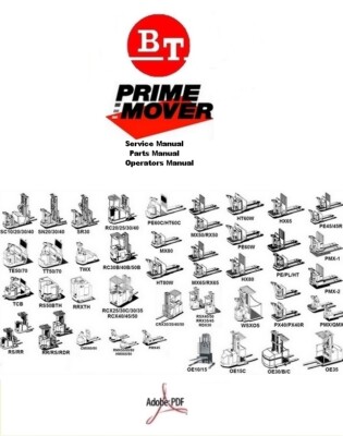BT PRIME MOVER-Service Manual-Parts Manual-Operators Manual-All Models ...