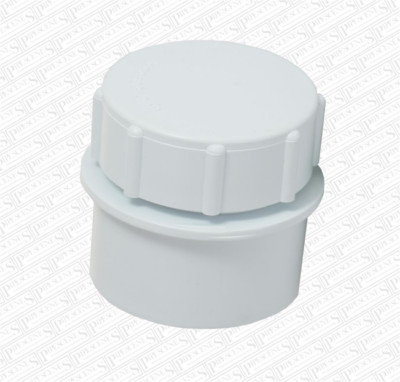 WHITE 40mm 43mm Solvent Weld Glue Waste Pipe Screwed Access Cap Rodding ...