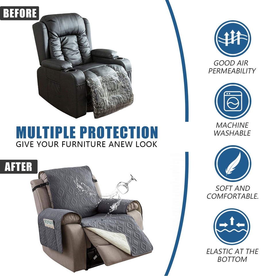 100% waterproof non-slip recliner cover Warm pet protection household ...