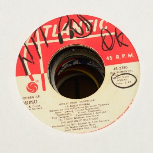 THE ASSEMBLED MULTITUDE "MEDLEY FROM SUPERSTAR" 45RPM 7" VINYL VG- [A5 ...