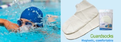 Anti Verruca AV Swim Socks - Swimming Pool Feet Foot Protection 100% ...
