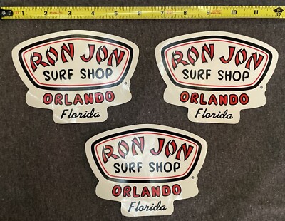Vintage Ron Jon bumper stickers decals Ron Jon Surf Shop Coco Beach FL ...