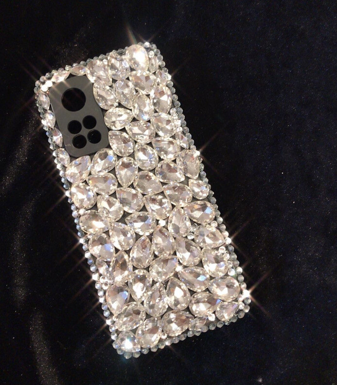 Handmade Luxury Bling Diamond Rhinestone Crystal Jewelled Back Phone ...