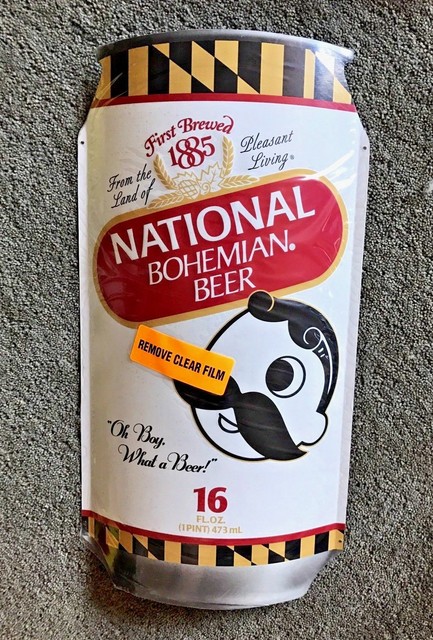 Brand New National Bohemian Natty Boh Beer Maryland Flag Can Metal Tin ...