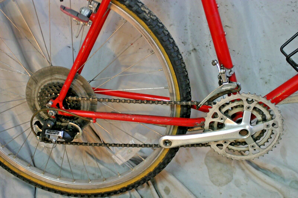 87' Trek 820 MTB Bike 22.5" XX-Large Hardtail Rigid Steel Red Java Cafe ...