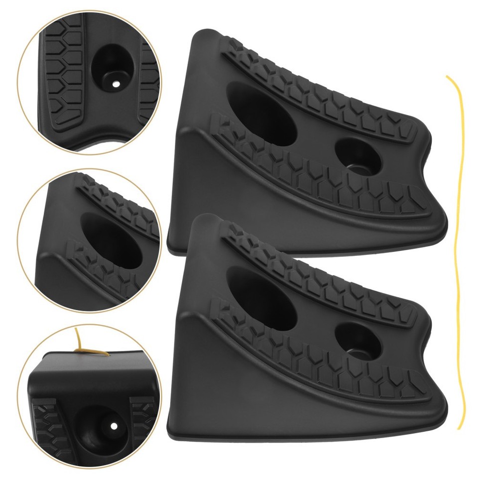 2 pcs Car Wheel Chock Wedge Vehicle Wheel Chocks RV Trailer Wheel ...