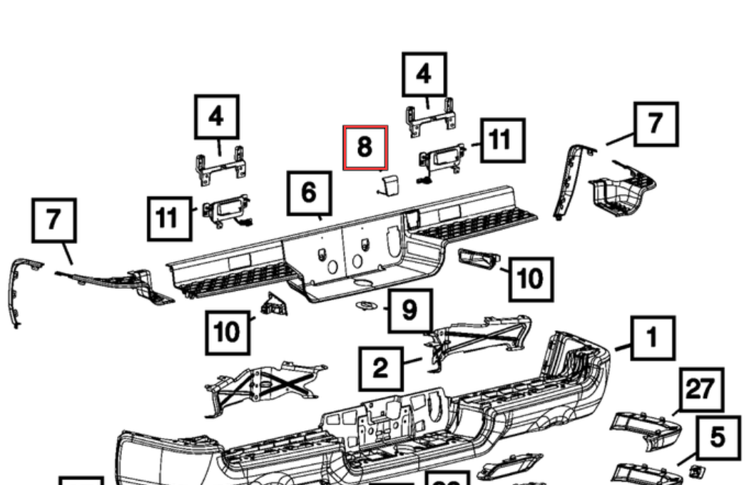 Spare Tire Winch Cover 68299112AC for 2019-2021 Ram 1500 DT New Body ...