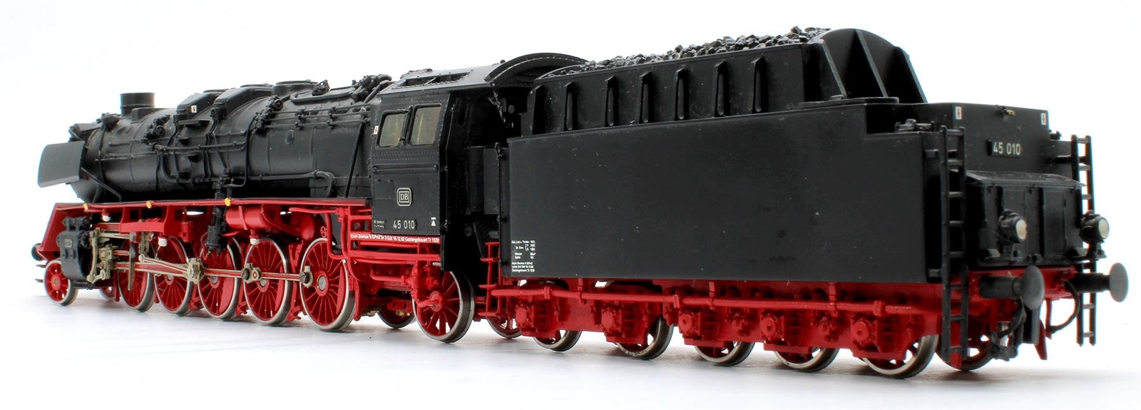 MODEL LOCO 'HO' GAUGE DB BLACK RED BR 45 CLASS STEAM LOCOMOTIVE | eBay
