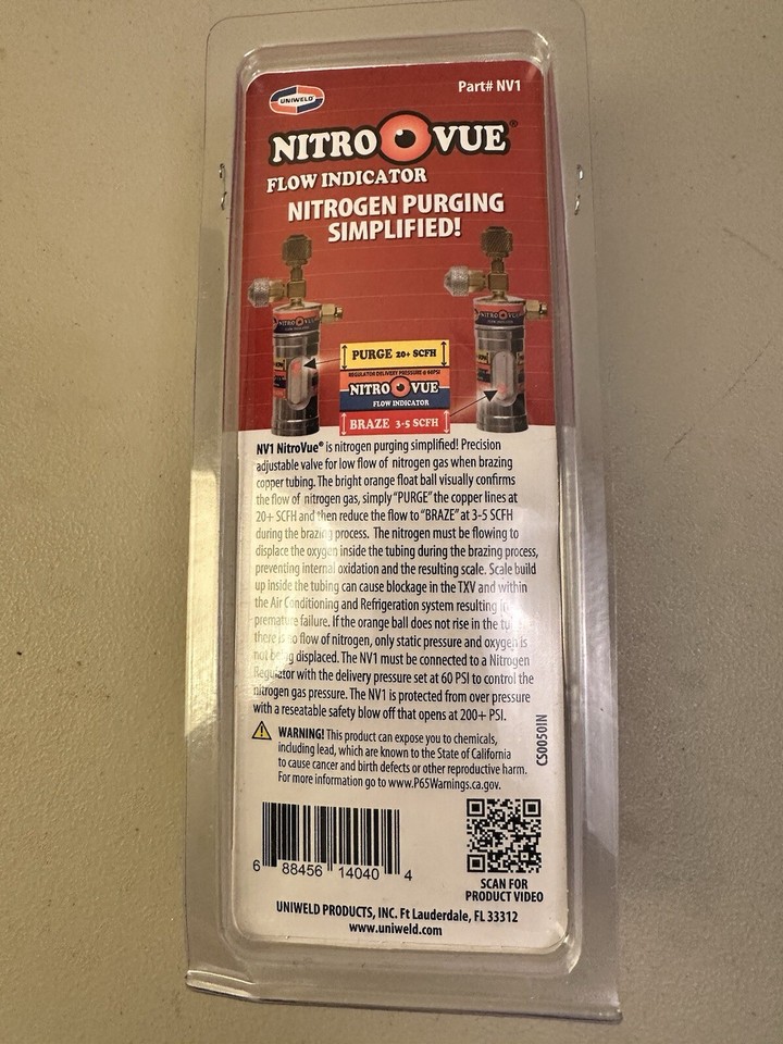 Uniweld Nitro VUE Nitrogen Purging | eBay