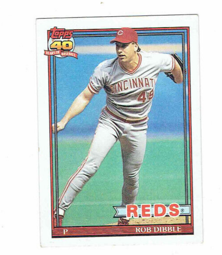 Rob Dibble Cincinnati Reds Pitcher #662 Topps 1991 #Baseball Card | eBay