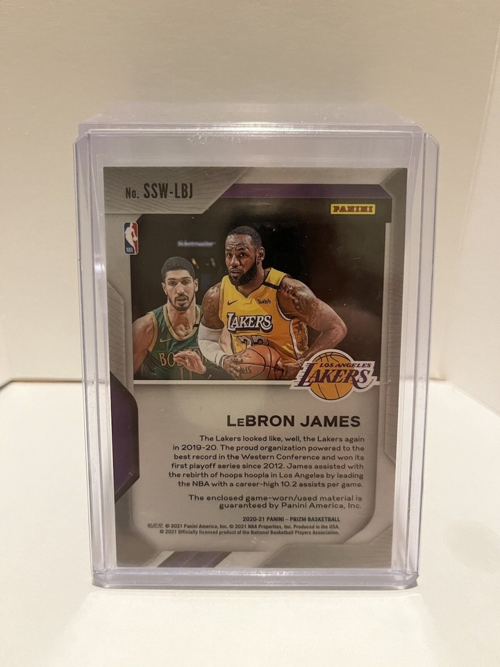 Lebron James 2020-21 Prism Sensational Swatch | eBay