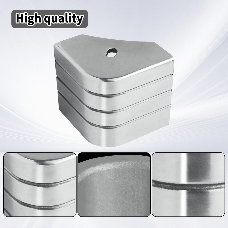 1 Pack Aluminum Boat Deck Corner Cap fits 90¬∞ Rounded Corner for ...