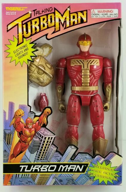 1996 Vintage Talking Turbo Man Jingle All The Way Action Figure NRFB ...