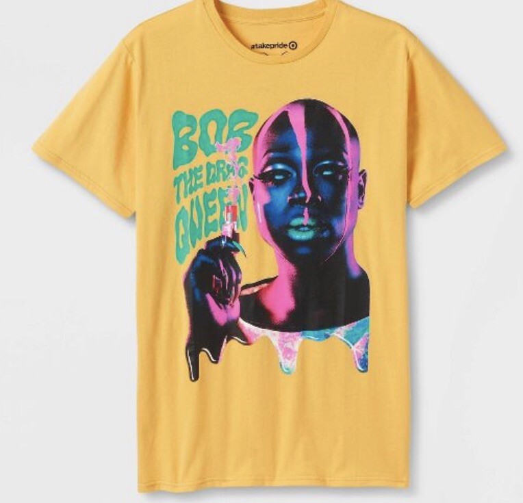 Rupaul Drag Race Shirt Bob The Drag Queen Yellow Medium Paint Head HBO ...