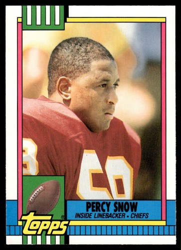 1990 Topps Traded Percy Snow Kansas City Chiefs #46T | eBay