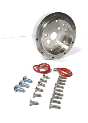 Polished 9 Hole 3/4'' Steering Wheel Conversion Plate (3, 5, 6 Hole ...