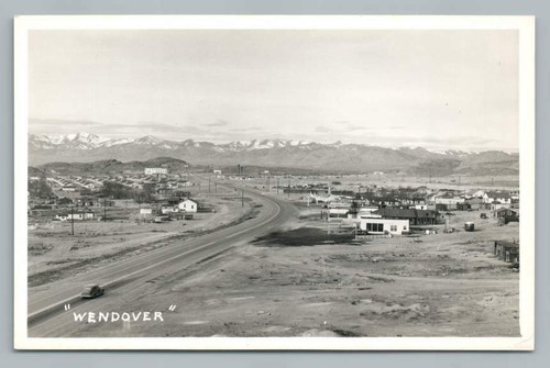 Wendover NEVADA UTAH Stateline RPPC Rare Vintage Roadside Photo Texaco ...