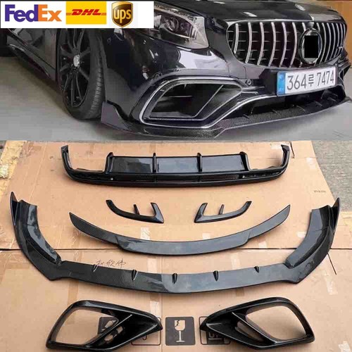 Carbon Fiber Front Lip Body kit For Mercedes S W217 C217 S63 AMG Coupe ...