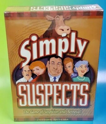 NEW SPY ALLEY SIMPLY SUSPECTS DETECTIVE PARTY FAMILY BOARD GAME RARE ...