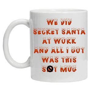 SECRET SANTA MUG funny novelty tea coffee gift women' mens office ...