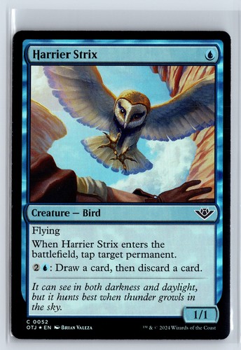 (2x) FOIL Harrier Strix Outlaws of Thunder Junction MTG Magic the ...