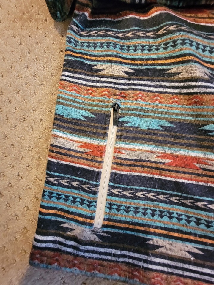 Ariat Pullover Mens Medium Quarter Zip Fleece Sweater Aztec ...