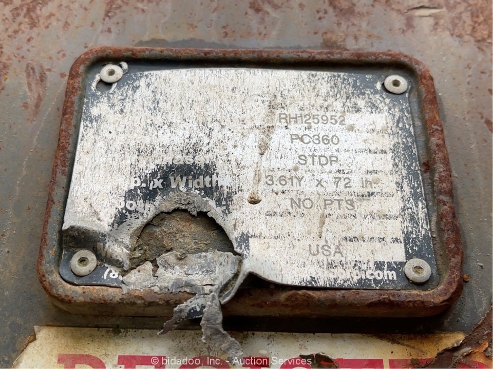 EACO PC360 72" Excavator Cleanout Bucket Attachment Flat Edge bidadoo ...