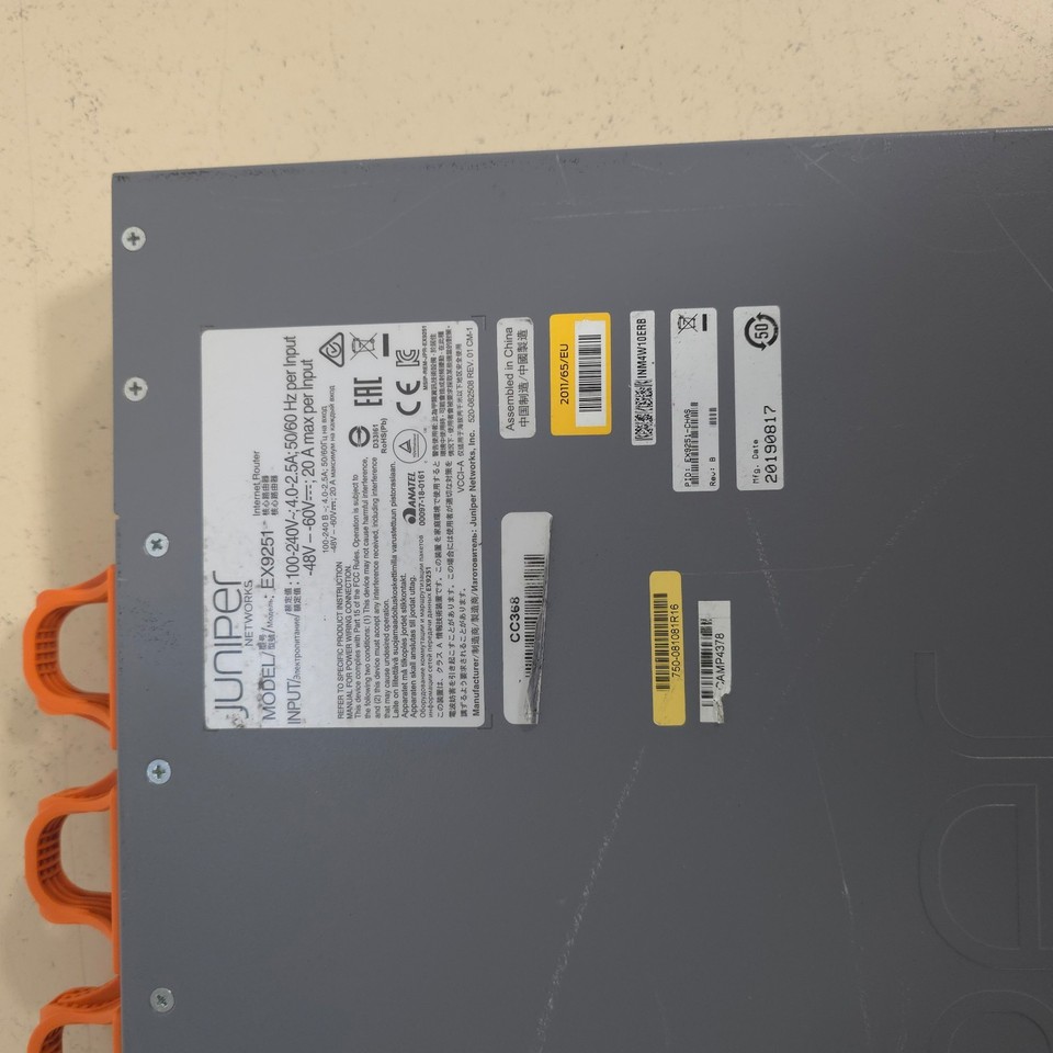 Juniper MX204 (EX9251-8X4C Chassis) - 8x10G 4x100G Port | eBay
