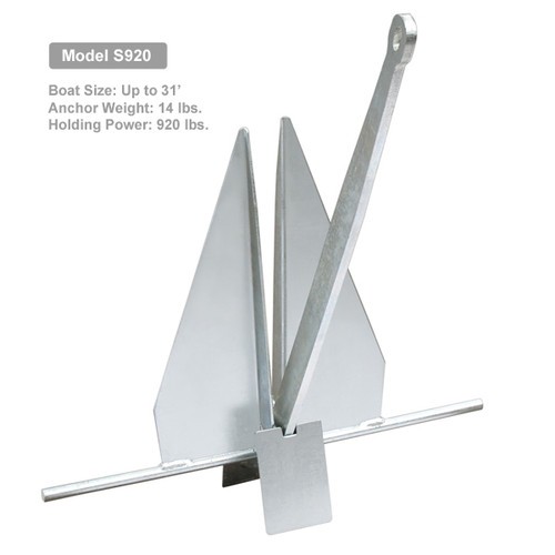 DANFORTH ANCHORS DAN-94013 14Lb Danforth Anchor, Heavy Duty Marine ...