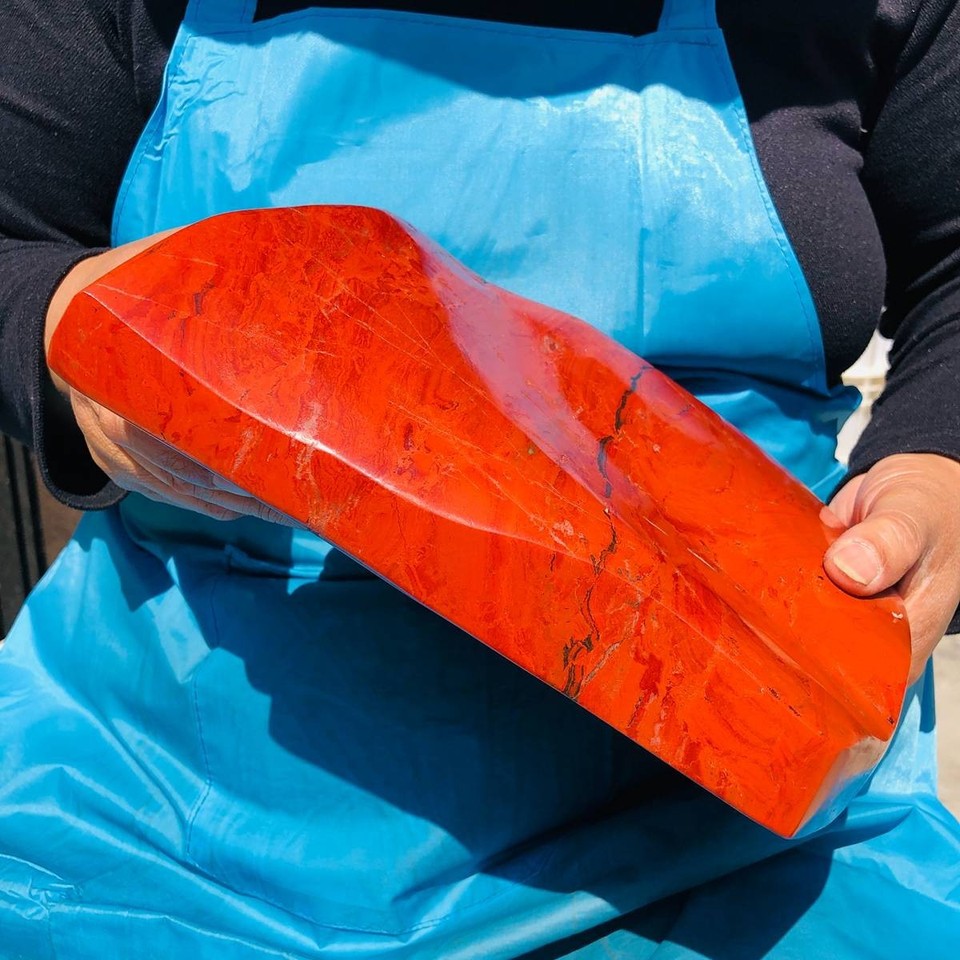 5030G Natural Beautiful Red Jasper ore Crystal Mineral Specimen MH911 ...