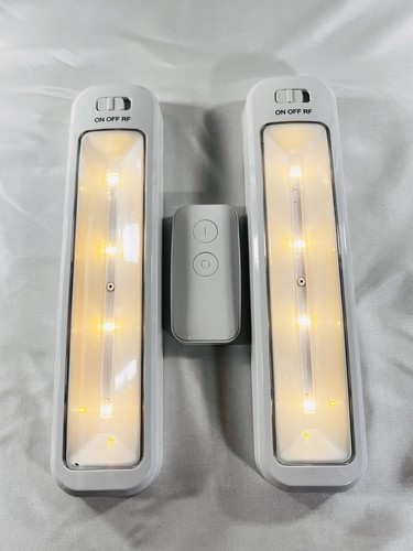 A Pair Of Energizer 10” Battery Operated LED Light Bars With Remote ...
