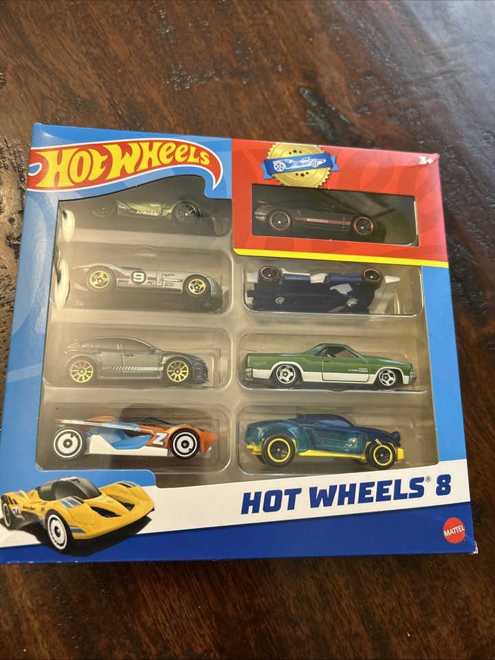 2024 Hot Wheels 8-Pack W/Exclusive Gold Skyline 2000 GTR, Cyclone ...