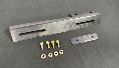 Zerg Black Brushed Aluminum Bumper Front License Plate Relocation Kit ...