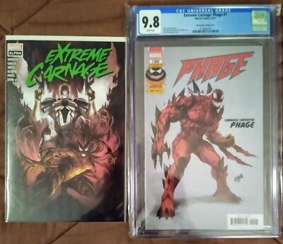 Extreme Carnage Phage #1 (Retail Incentive Nakayama Variant) & BONUS ...