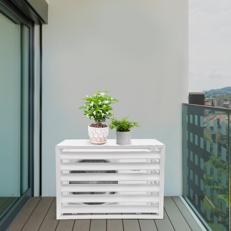 4-Panels Air Conditioner Fence Screen Air Conditioner Screen W ...