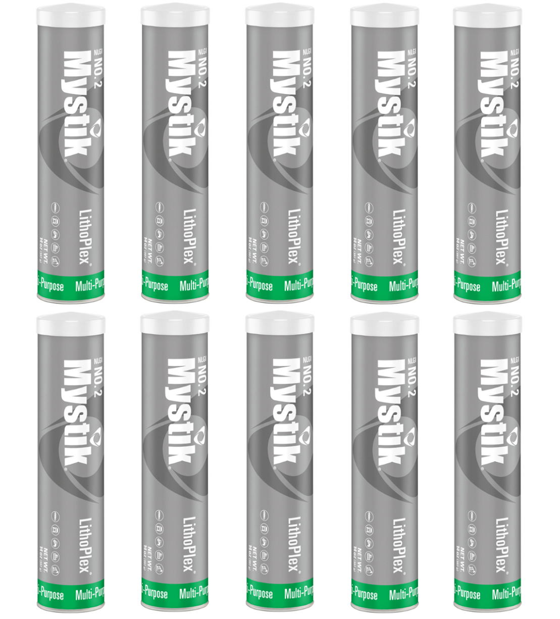 Mystik Lithoplex MP #2 Grease; Multipurpose; Tubes, 5 Gal Pail or 55 ...