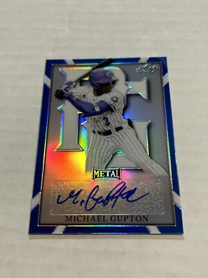 2021 LEAF METAL PERFECT GAME MICHAEL GUPTON 26/30 BLUE AUTO NC STATE | eBay