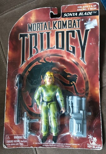 Mortal Kombat Trilogy SONYA BLADE 5" Figure Toy Island 1996 New ...