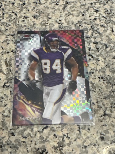 2024 Topps Finest Football RANDY MOSS Minnesota Vikings Xfractor 132 ...