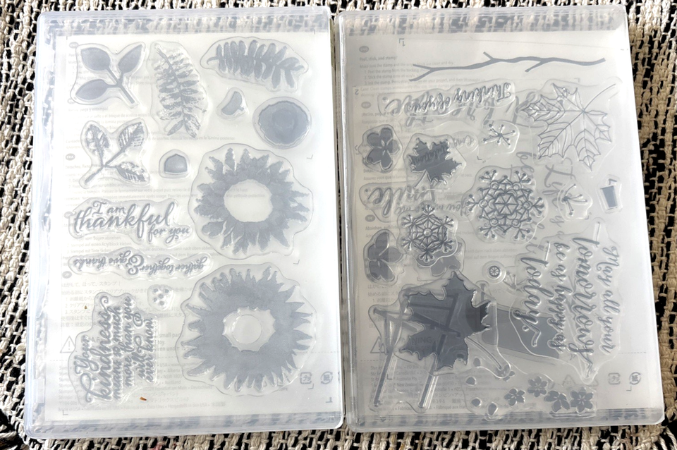 Stampin Up Assorted Lot of 12 Cling Stamp Sets, Some New, Some Used ...