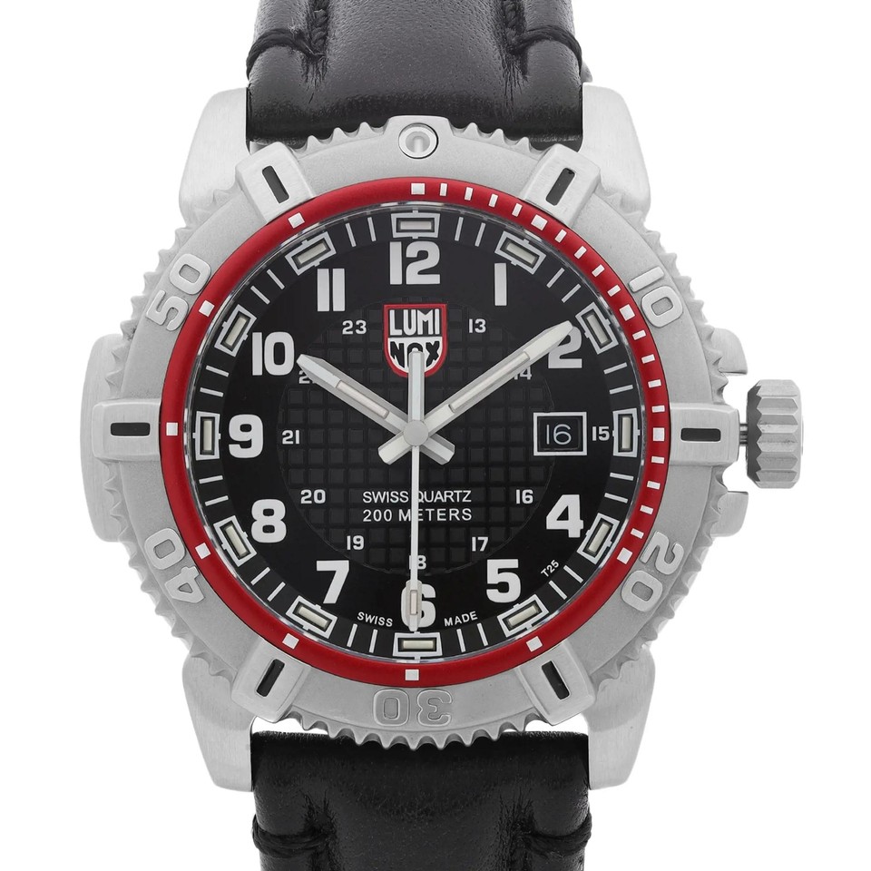 Luminox Modern Mariner 6250 Series Steel Black Dial Quartz Watch XS ...