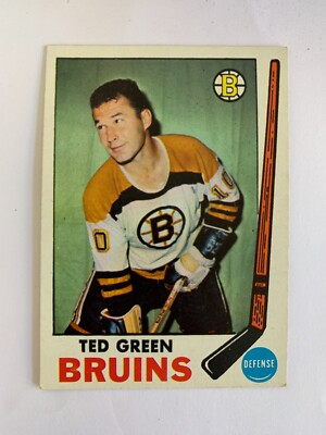 1969-70 Topps #23 Ted Green - Boston Bruins (v5) | eBay