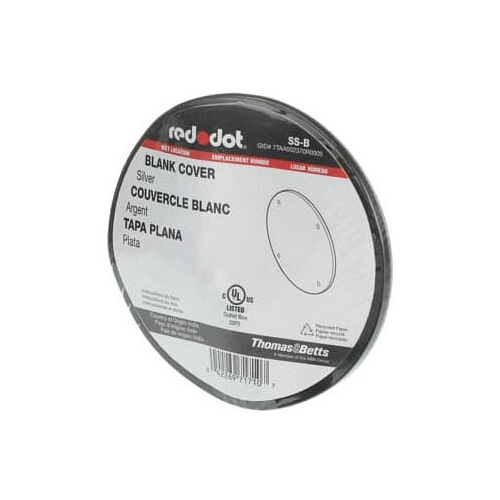 Red Dot SS-B, 4-1/8" Diameter, Aluminum, Weatherproof Round Box Cover ...