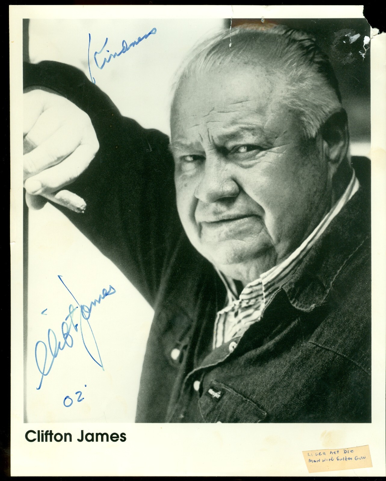 Clifton James (1920-2017) autograph signed photo James Bond J.W ...