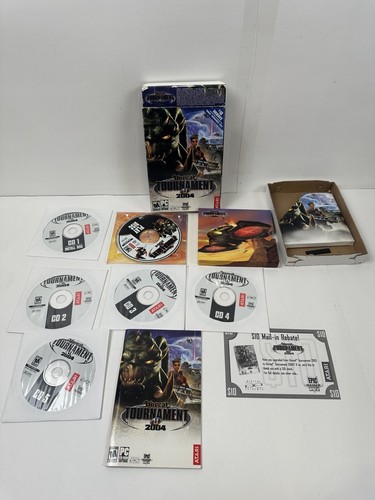 Unreal Tournament 2004 Big Box PC CD ROM Game, All 6 Discs + Manual ...