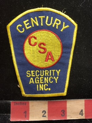 CSA CENTURY SECURITY AGENCY INC. Police / Security Type Patch 85I4 | eBay