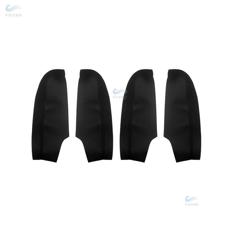 4x ALL Black Leather Door Panel Armrest Lid Cover For Honda Accord 9th ...