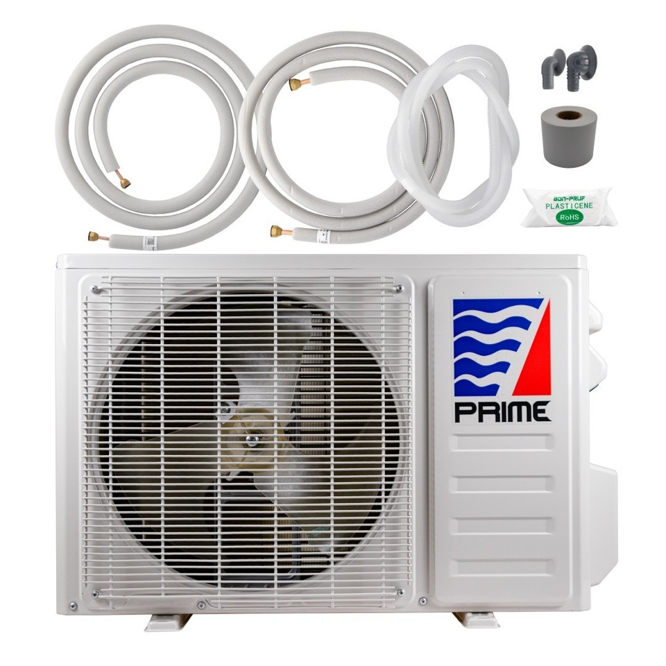 12000 BTU MINI SPLIT AC HEAT PUMP DUCTLESS PRIME WIFI 14 SEER 110V R-32 ...