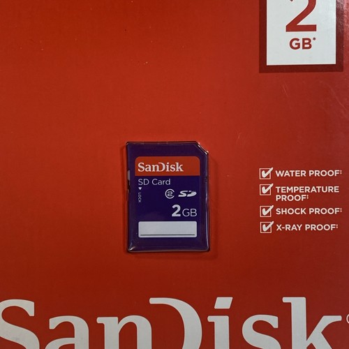 1pcs 2gb SanDisk SD SECURE DIGITAL MEMORY CARD for old SD NIKON CANON Sealed New | eBay