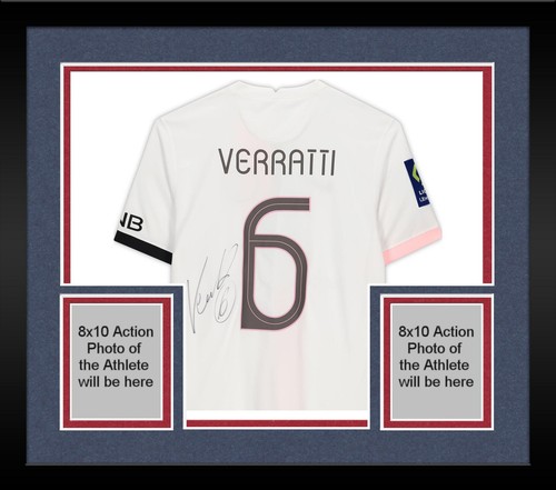 Framed Marco Verratti Paris Saint-Germain Signed 2021-22 Third Jersey ...